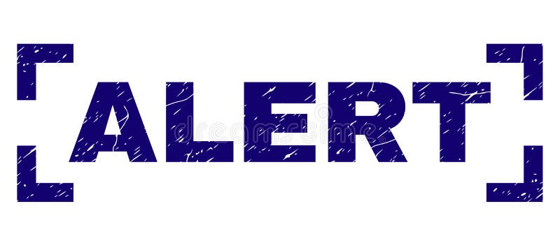 Grunge Textured ALERT Stamp Seal Inside Corners Stock Vector ...