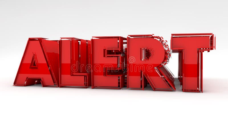 Alert text sign stock illustration. Illustration of project - 66368212
