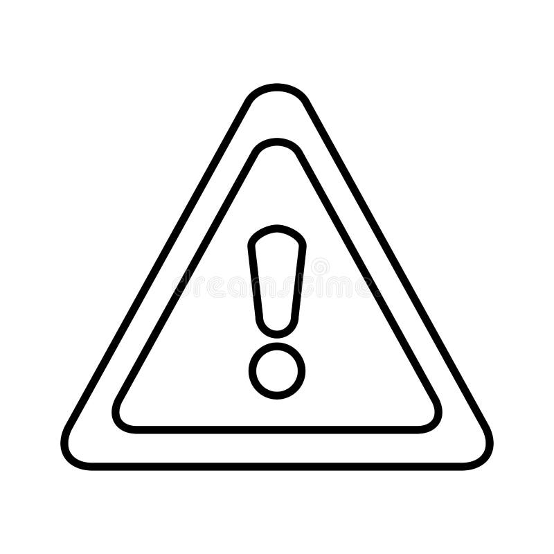 Alert triangle symbol icon stock vector. Illustration of mark - 142739166