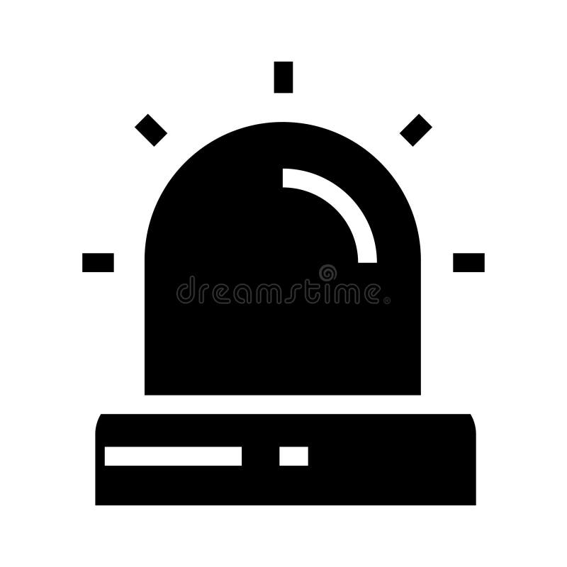 Alert vector glyphs icon stock illustration. Illustration of idea ...