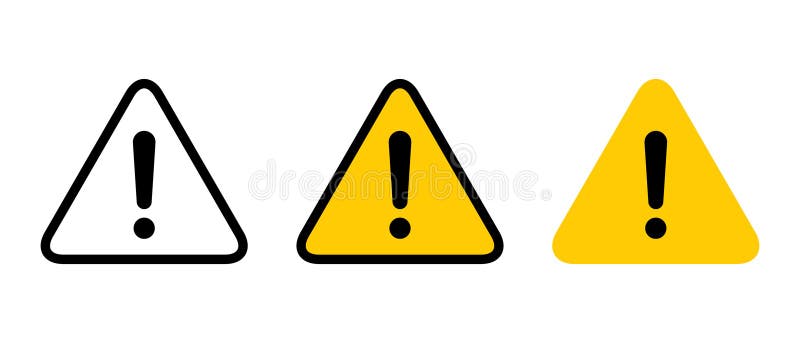Alert Warning, Caution, Danger Icon Vector in Flat Style. Exclamation ...