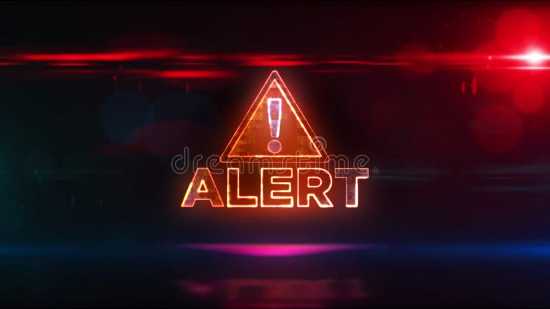 Alert Warning Symbol Abstract 3d Illustration Stock Illustration ...