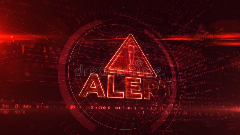 Alert Warning Symbol Abstract 3d Illustration Stock Illustration ...