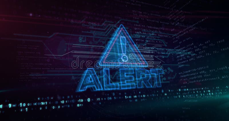 Alert Warning Symbol Abstract 3d Illustration Stock Illustration ...