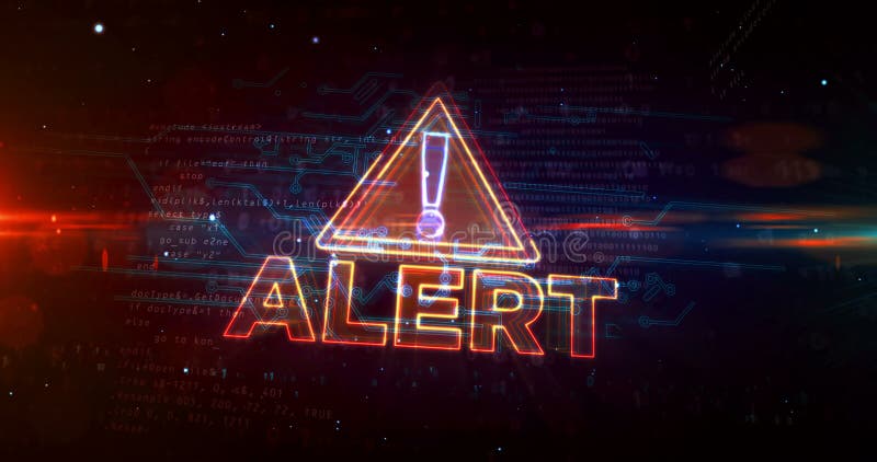 Alert Warning Symbol Abstract Loopable Animation Stock Video - Video of ...