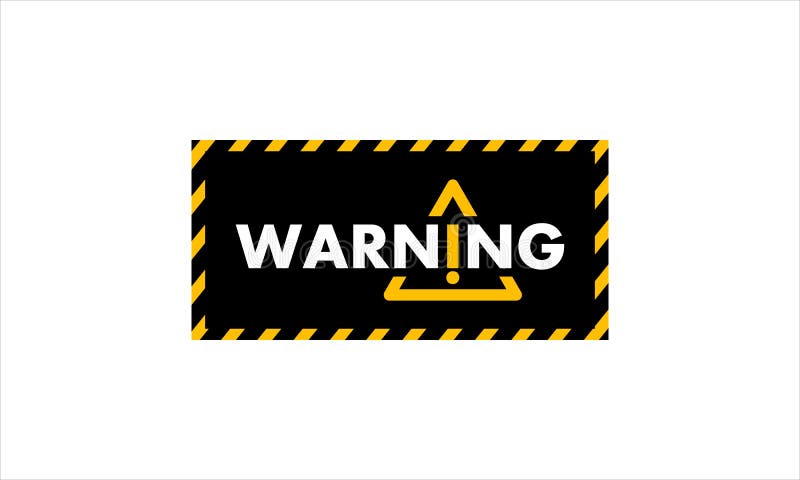 Alert Warning Sign with Triangle Icon Logo Design Vector Illustration ...