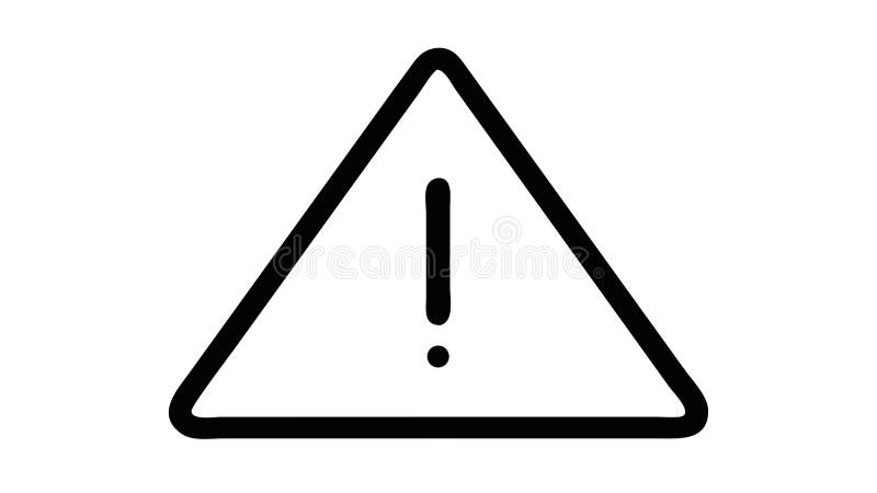 Alert Warning Triangle Vector Icon, Caution Required Symbol, Vector ...