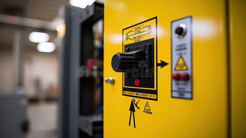 Alert Yellow and Black Warning Stock Illustration - Illustration of ...