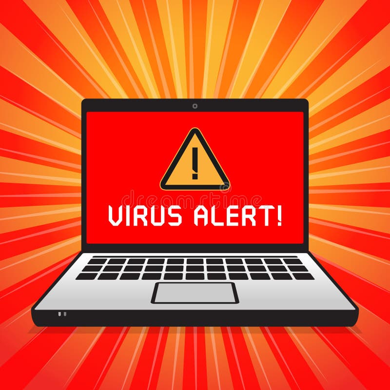 Alerte De Virus Informatique Illustration de Vecteur - Illustration du ...