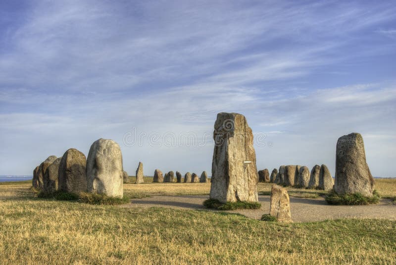 Ales stenar stock photo. Image of famous, archaeology - 32714528