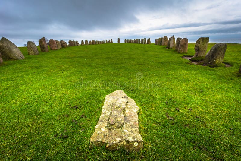 Ales Stones - October 22, 2017: the Iron Age Ales Stones in Skane ...