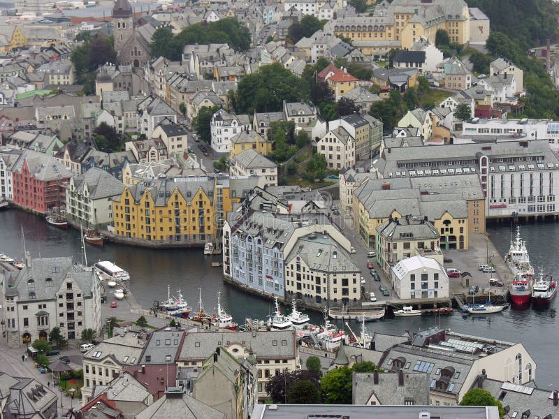 Alesund, Norway stock image. Image of coastline, coast - 13493845