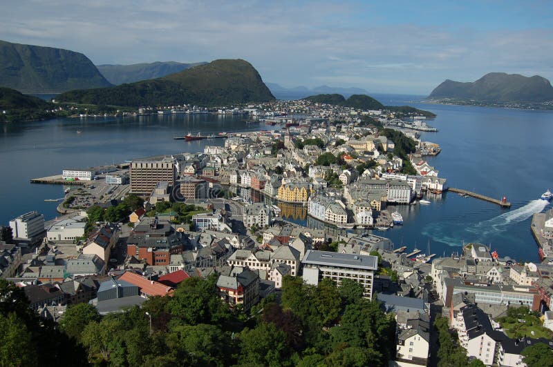 Alesund, Norwegen stockfoto. Bild von anlegestelle, nahaufnahme - 1121538