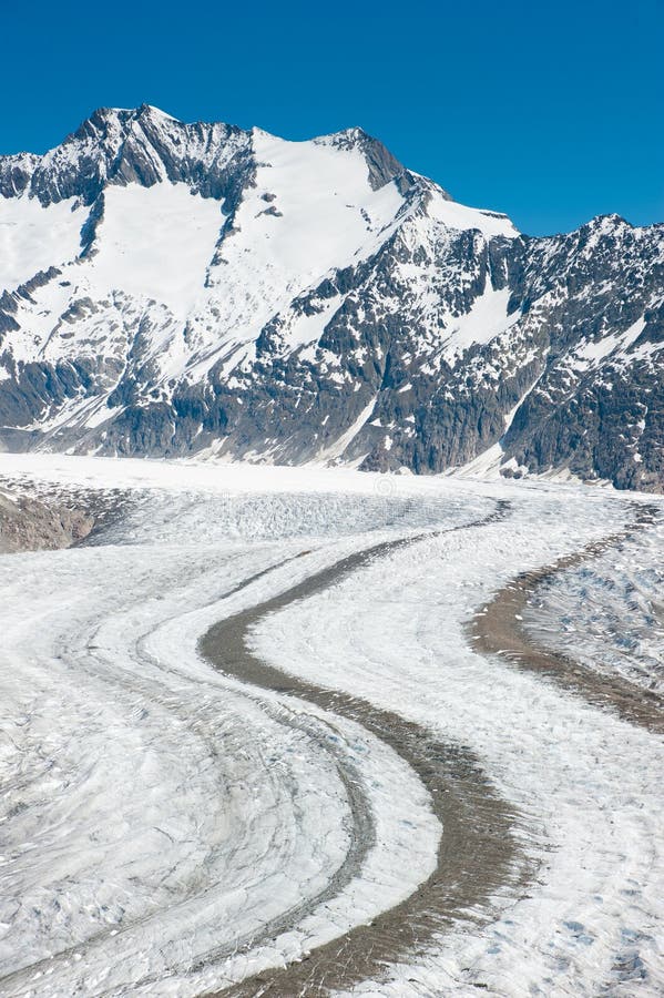 Aletsch glacier stock image. Image of alps, outdoor, summer - 14709823