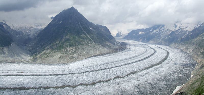 Aletsch glacier stock image. Image of aletsch, rocks, aletschglacier ...