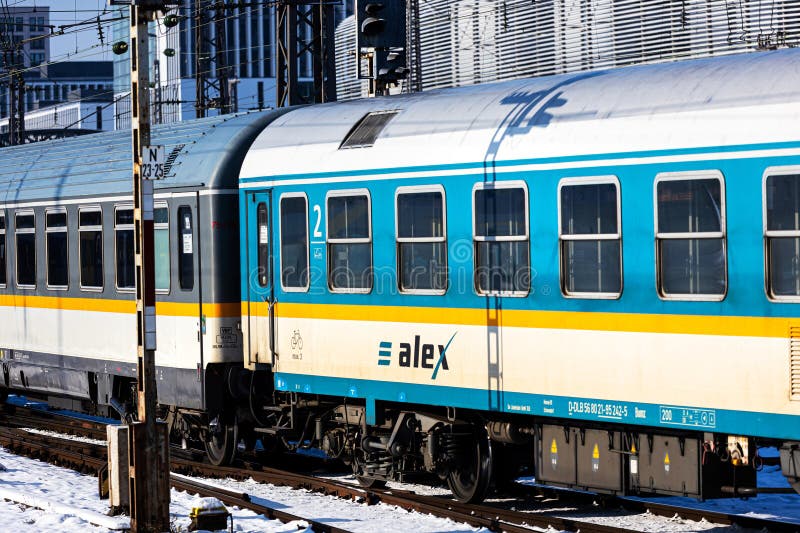 An alex passenger train editorial stock photo. Image of station - 305205008