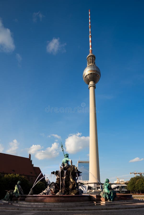Alex TV Tower in Berlin stock image. Image of copyspace - 32324491