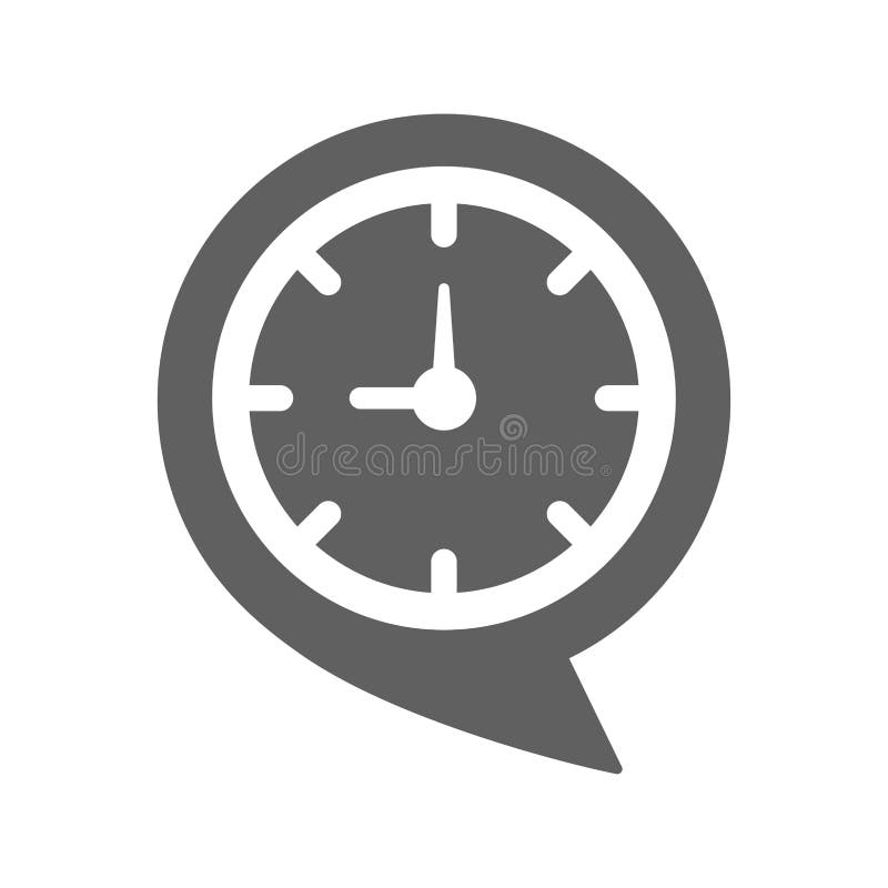 Alexa, Smart Clock Icon. Gray Vector Graphics Stock Illustration ...