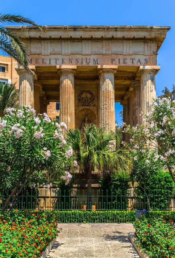 Alexander John Ball Monument in Valletta, Malta Stock Image - Image of ...