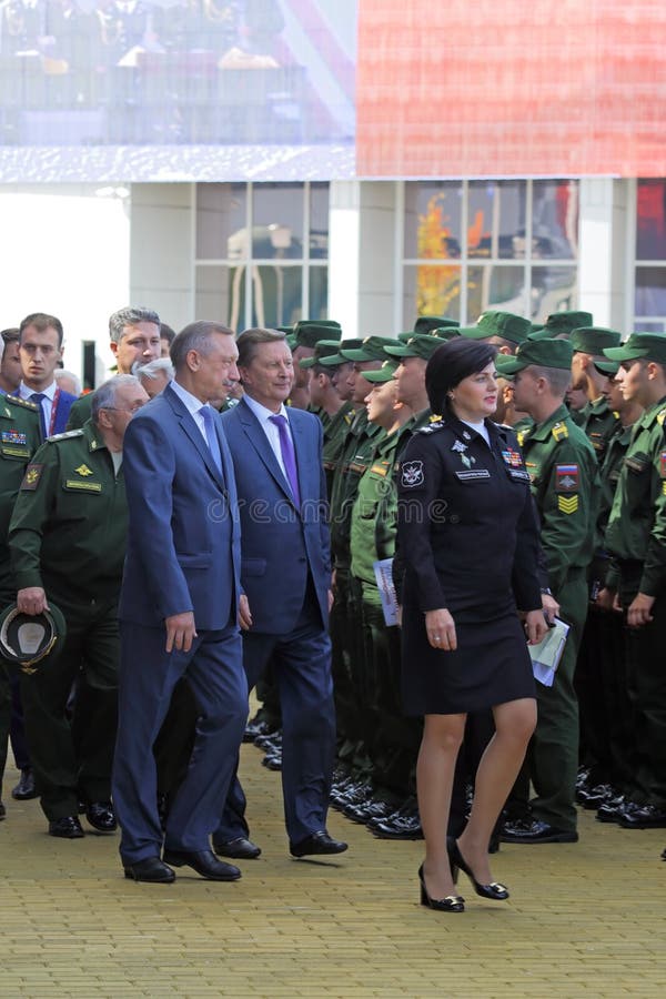 Alexander Beglov, Sergey Ivanov, Tatyana Shevtsova Redactionele Foto ...