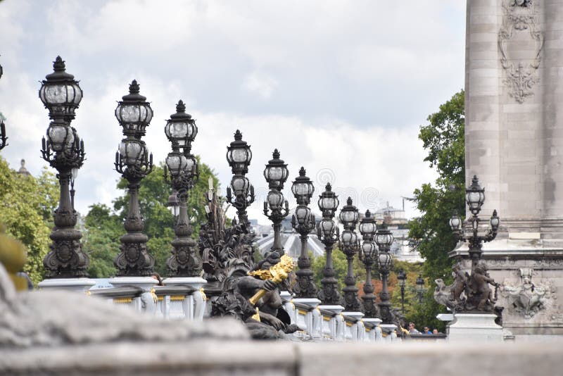 Alexander bridge in Paris stock image. Image of amazing - 112739995