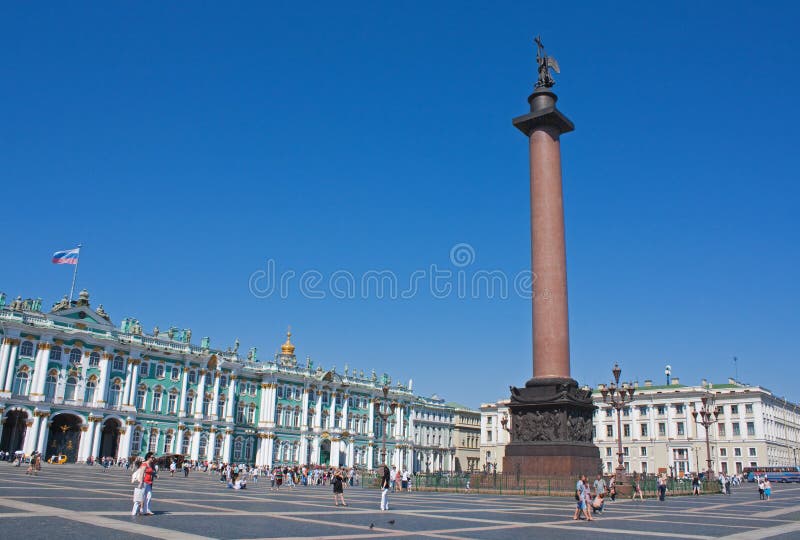 Palace Square, Saint Petersburg Editorial Stock Photo - Image of state ...