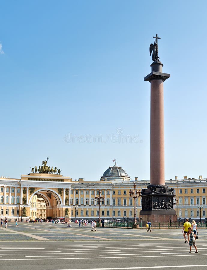 The Alexander Column Vertical Stock Photo - Image of arch, monument ...