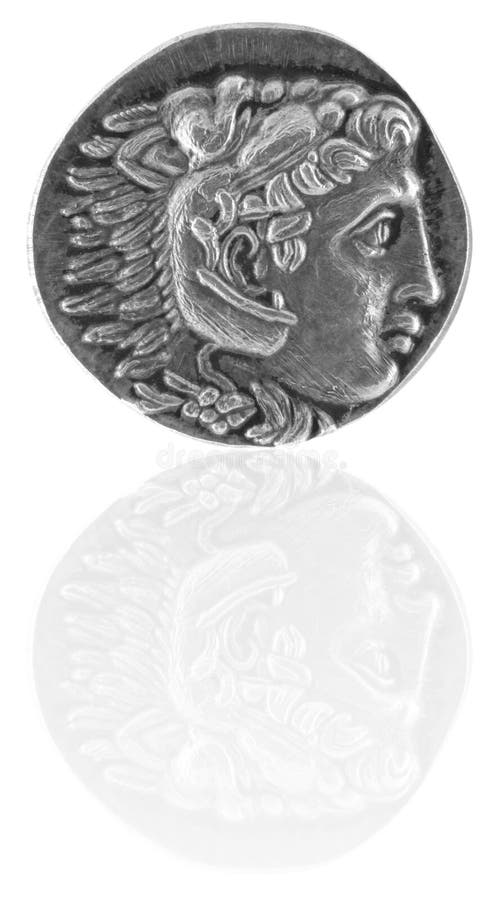Alexander the Great Ancient Greek Tetradrachm Stock Photo - Image of ...