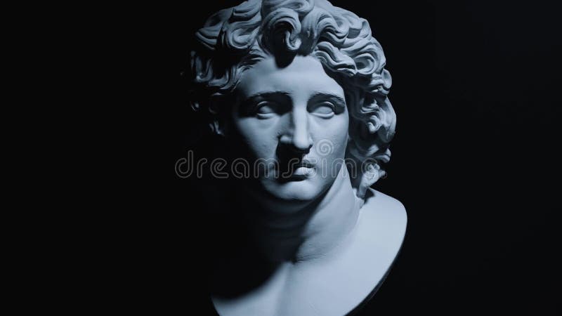 Alexander the Great Bust Statue Motion Graphics, 3D Animation. Stock ...