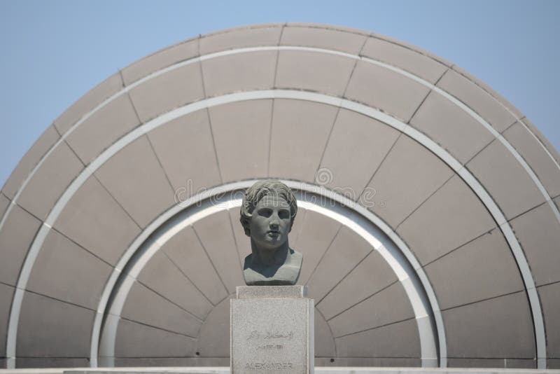 Alexander the Great at the Library of Alexandria Stock Photo - Image of ...