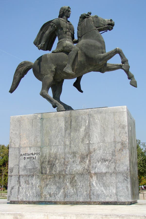 Alexander the Great statue stock image. Image of thessaloniki - 11651577