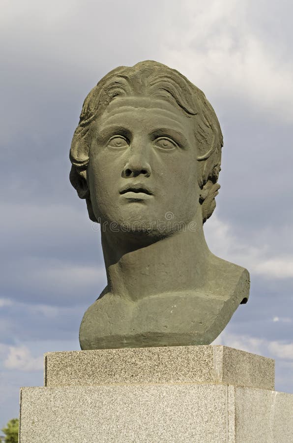 Alexander the Great statue stock photo. Image of center - 20983216