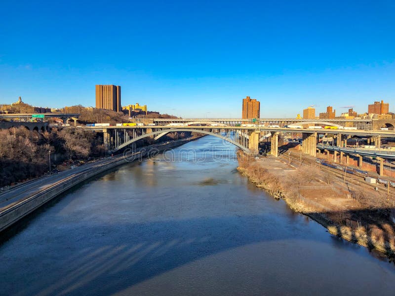 Alexander Hamilton Bridge - New York City Foto de archivo - Imagen de ...