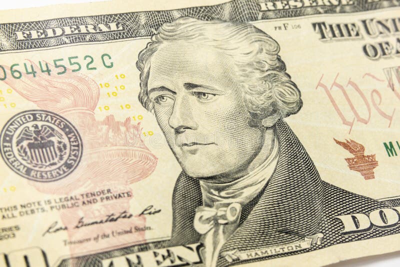 328 Alexander Hamilton Ten Dollar Bill Stock Photos - Free & Royalty ...