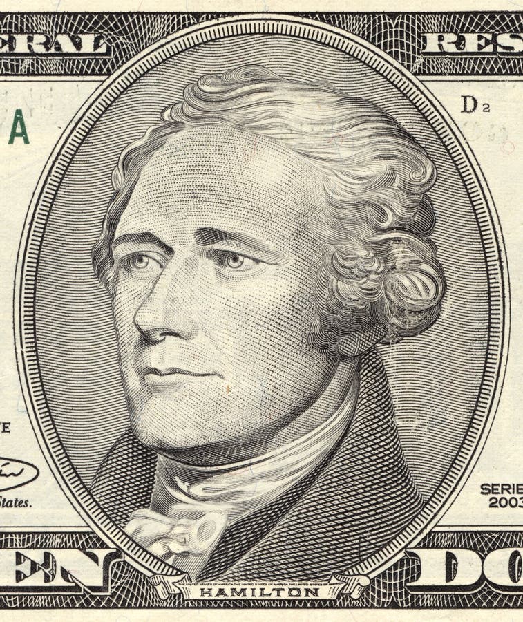 Alexander Hamilton, a Portrait Stock Image - Image of portrait, banking ...