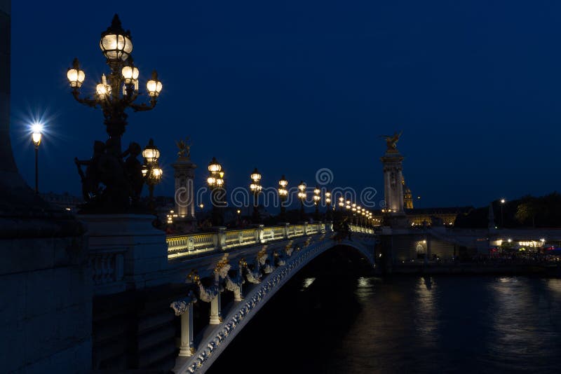 Alexander III Bridge editorial stock image. Image of landmark - 78171679