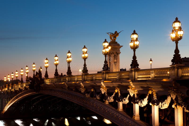 Alexander III Bridge, Paris Stock Photo - Image of alexander, city ...