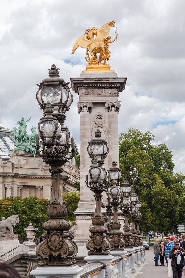 Alexander III Bridge Paris France Editorial Photo - Image of alexander ...