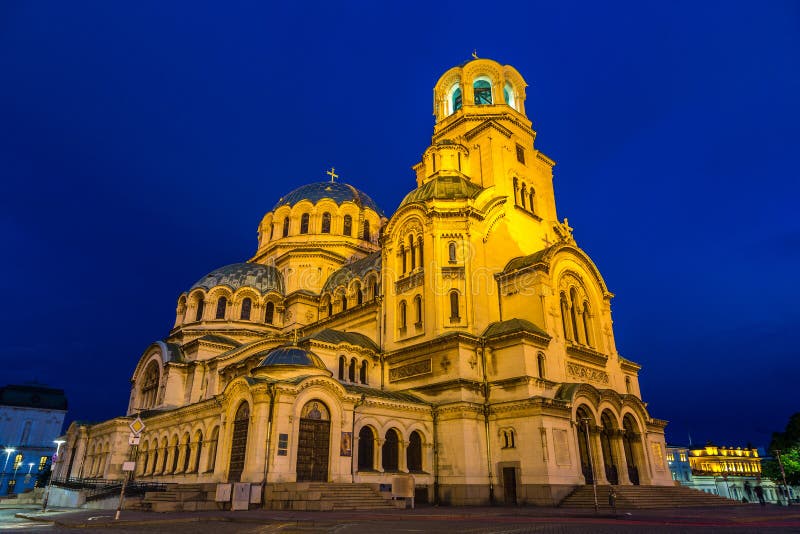 Alexander Nevski Cathedral in Sofia Stock Photo - Image of architecture ...