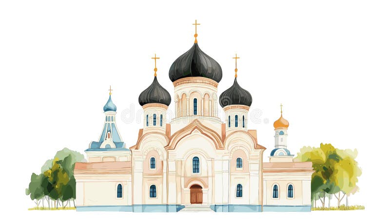 Alexander Nevsky Cathedral. Alexander Nevsky Cathedral Watercolor ...