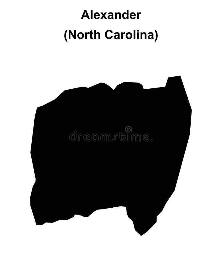 Alexander outline map stock illustration. Illustration of alexander ...