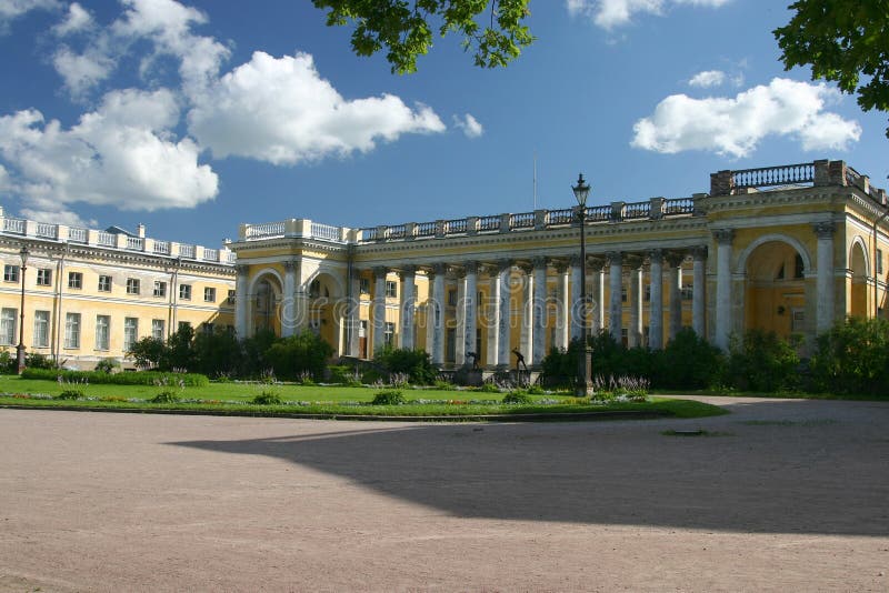 Alexander Palace in Tsarskoye Stock Photo - Image of russia, petersburg ...
