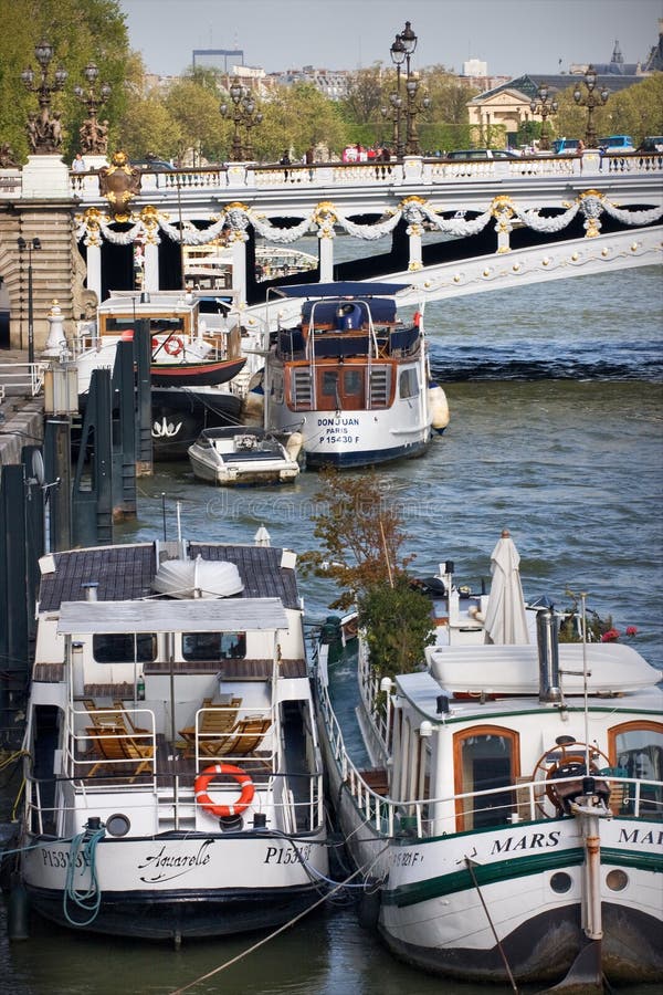 Alexander S Third Bridge in Paris in Sunny Spring Day Editorial Image ...