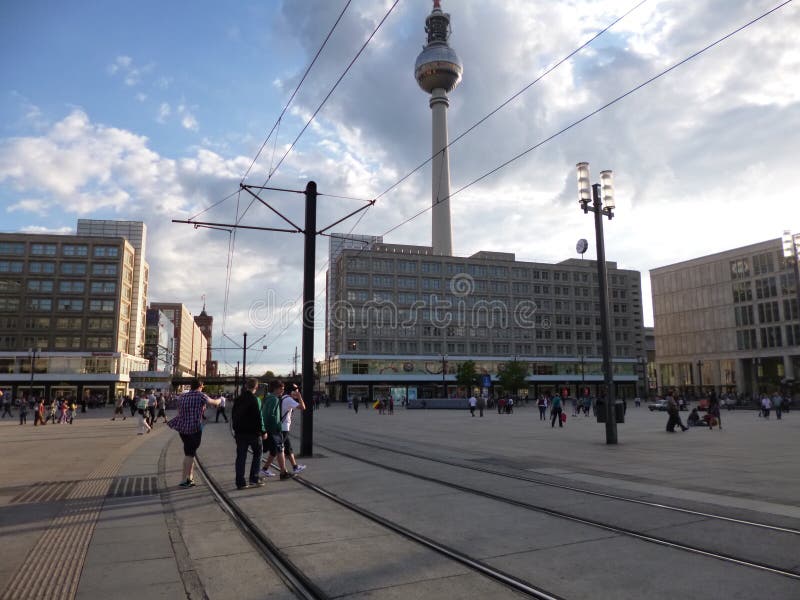 Alexanderplatz Square in Berlin Editorial Stock Photo - Image of modern ...