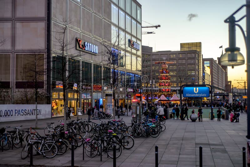 Alexanderplatz Square Near the Metro in Berlin Editorial Photo - Image ...