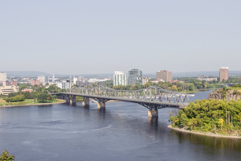 Alexandra Bridge in Ottawa Canada Stock Photo - Image of canada, hull ...