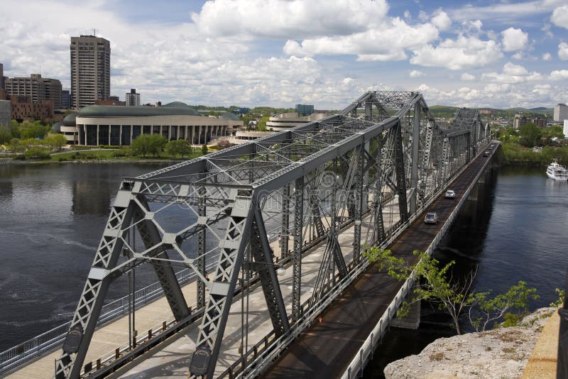 Alexandra Bridge in Ottawa, Canada Stock Image - Image of ottawa ...
