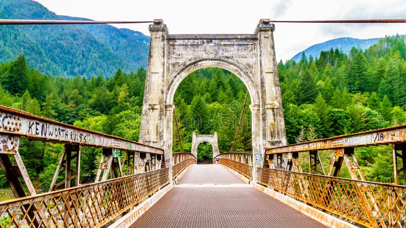 The Alexandra Bridge between Spuzzum and Hell`s Gate Along the Trans ...