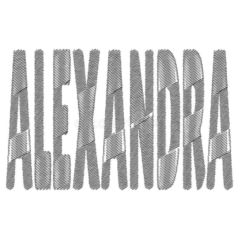 Alexandra 1 stock illustration. Illustration of icon - 244520526