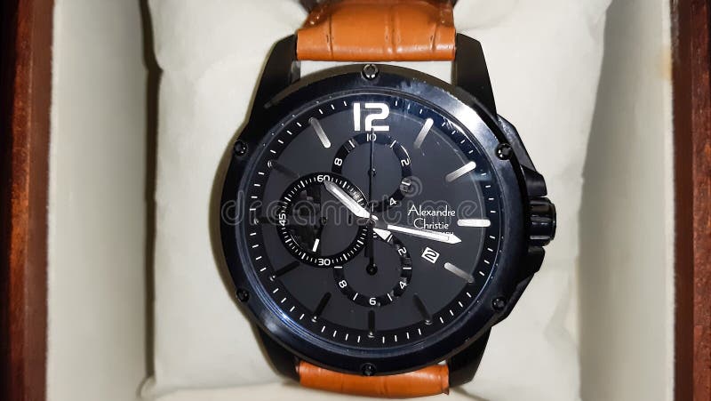 Alexandre Christie Watch in a Box Editorial Image - Image of alexandre ...